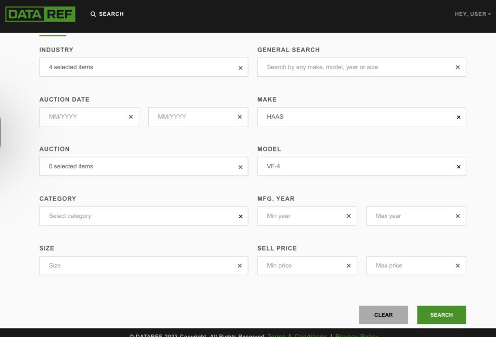 Home - Data Ref - Your Source For Machinery Pricing