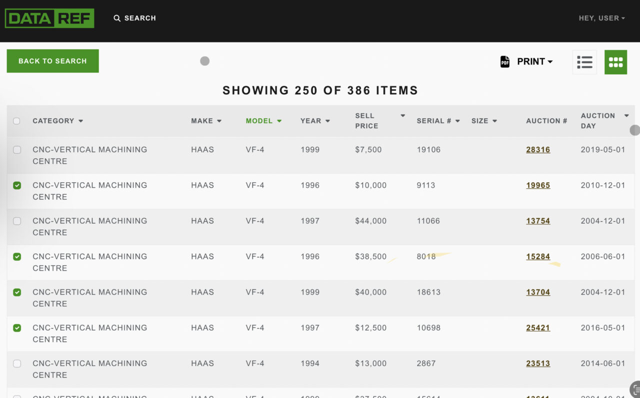 Home - Data Ref - Your Source For Machinery Pricing